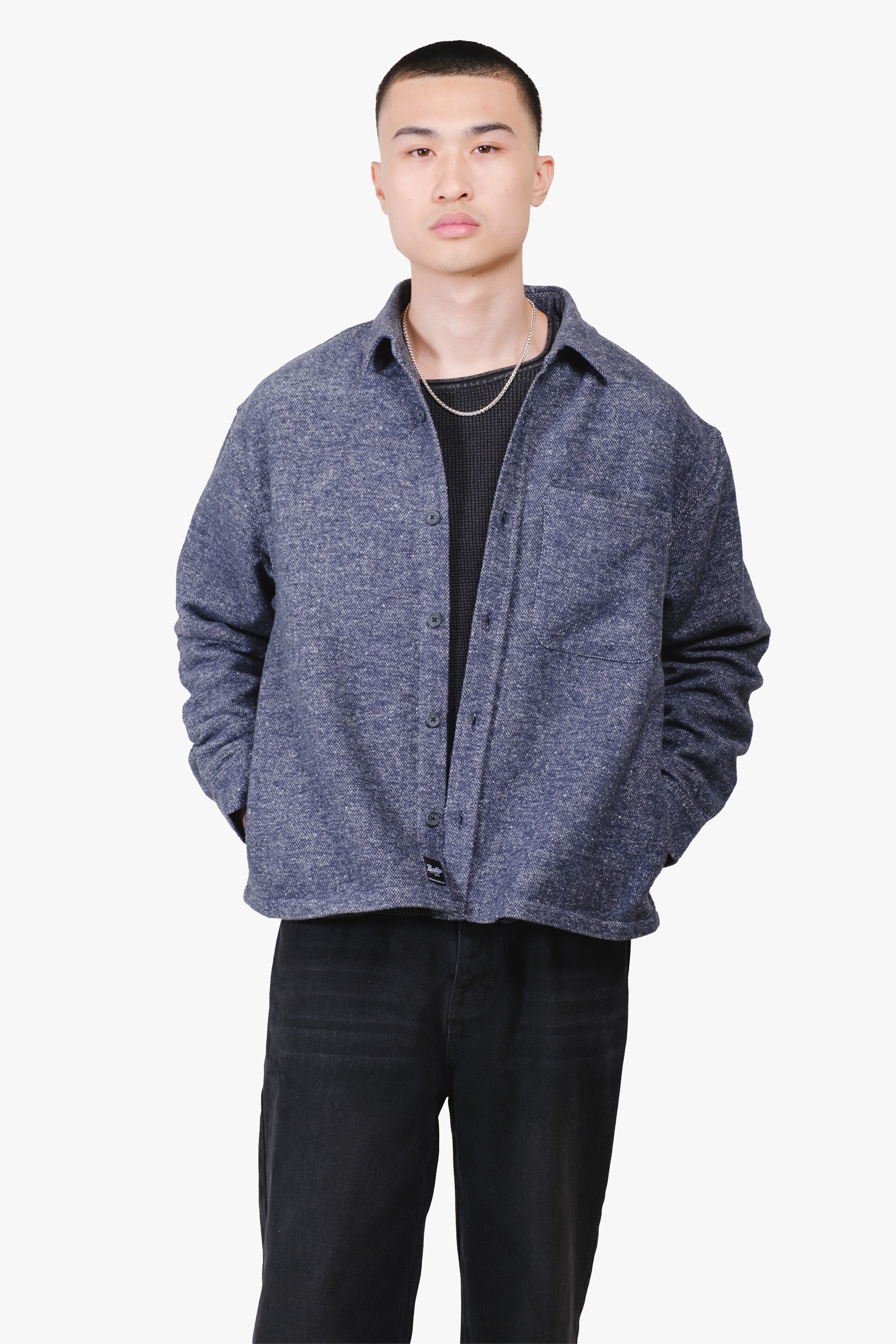 Boxy Woven Jacquard Shacket | Outerwear| Brooklyn Cloth