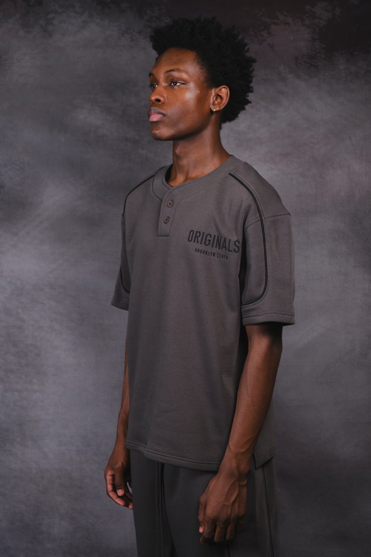 Originals Fleece Baseball Shirt| Mens Top | Brooklyn Cloth